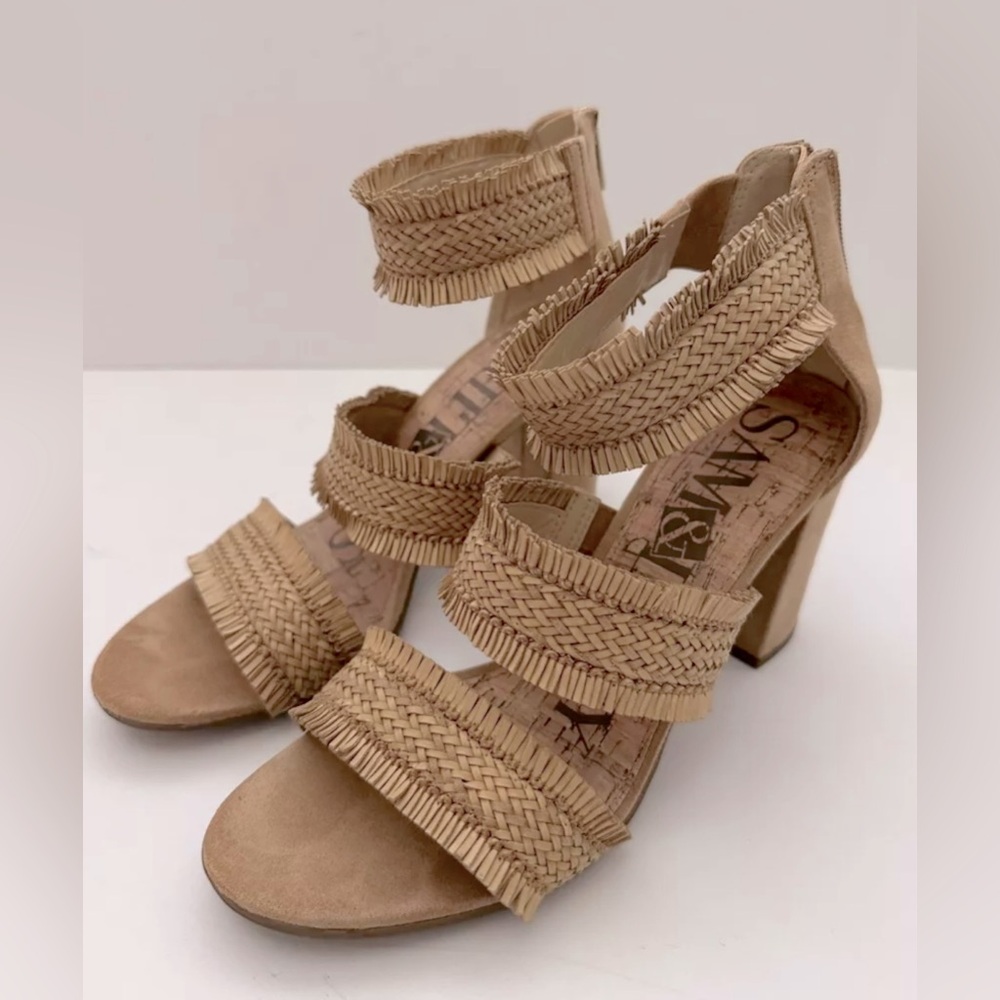 Sam & Libby Esther Tan Suade And Fringe Strapping Chu… - Gem